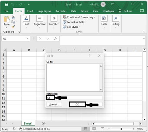 How To Navigate Between Cells In Excel