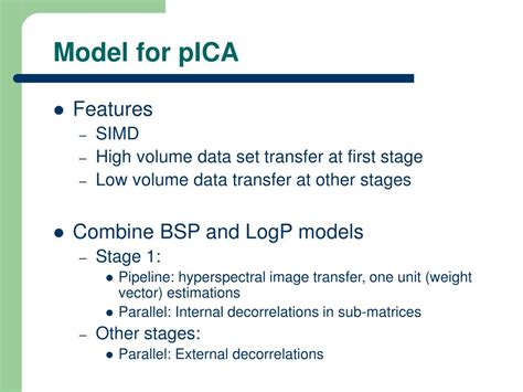 Ppt Parallel Ica Algorithm And Modeling Powerpoint Presentation Free