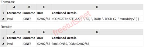 Hàm Concatenate Trong Excel Freetuts