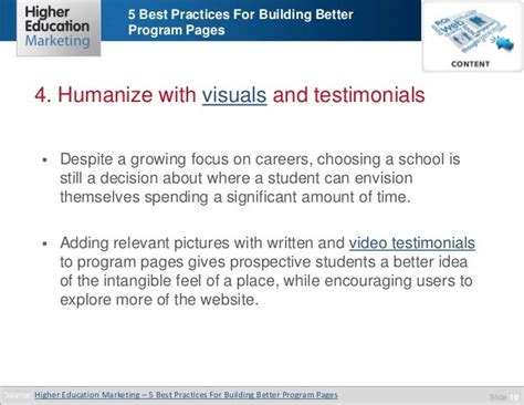 5 Best Practices For Building Better Program Pages