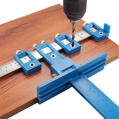 Cabinet Hardware Jig Tool Adjustable Punch Locator Drill Template