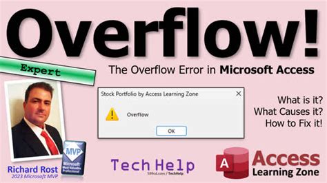 Overflow Error In Microsoft Access Computer Learning Zone