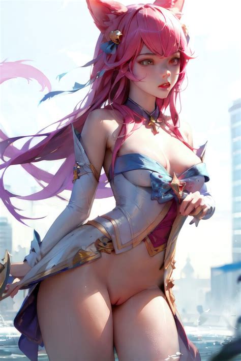 League Of Legends Porn Riot Games Ai Generated Pink Hair Bottomless Star Guardian Ahri