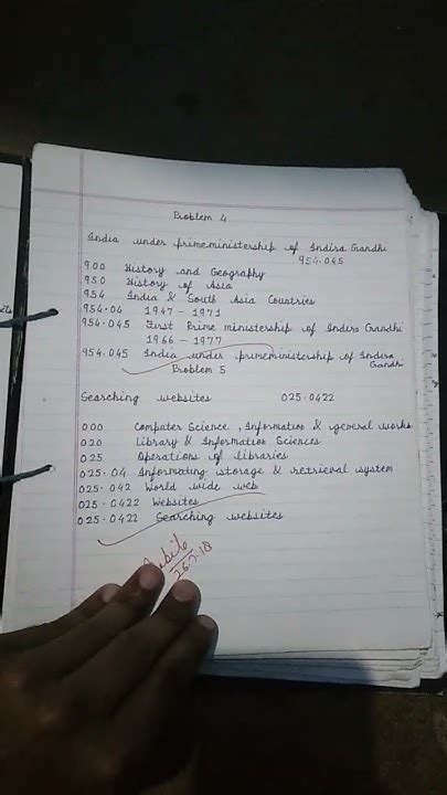 Ddc Class No With Digit Interpretation Youtube