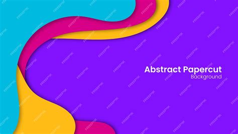 Premium Vector Abstract Colorful Papercut Background