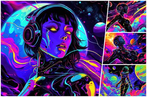 Cartoon Cyborg Woman Graphic By Background Graphics Illustration · Creative Fabrica