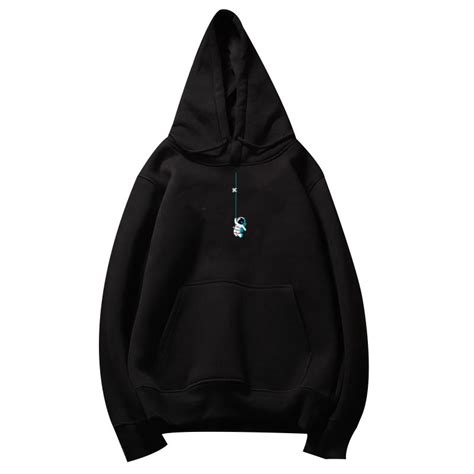 กันหนาว เสื้อฮู้ดเเขนยาว พิมพ์ลาย แฟชั่นสำหรับผู้ชาย เสื้อกันหนาวมีฮู้ด สีดำ ขาว เทา Unisex