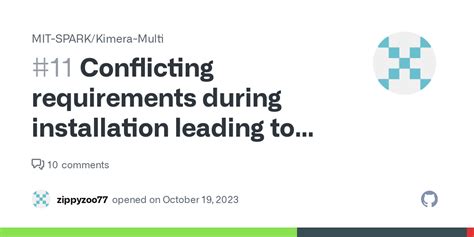Conflicting Requirements During Installation Leading To Failed Build