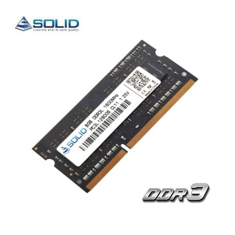 8gb ram minne ddr3l so dimm low voltage 1 35 volt till laptop n