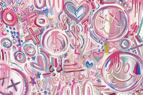 Abstract Aesthetic Wallpaper With Letters And Numbers