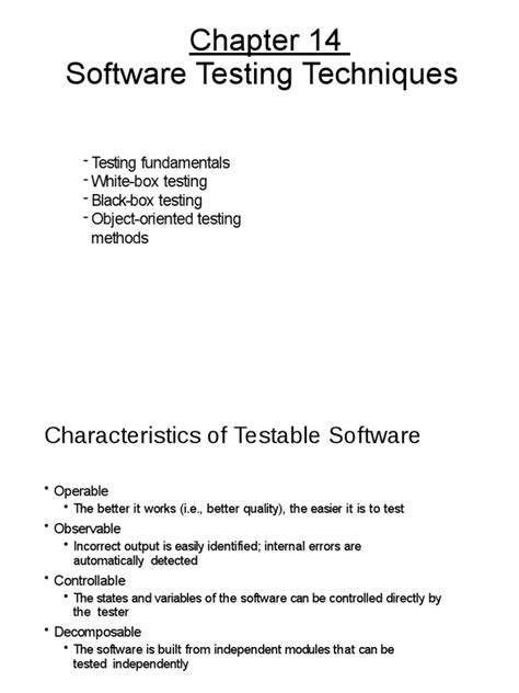 ch 14 software testing techniques 170706120945 pdf software testing