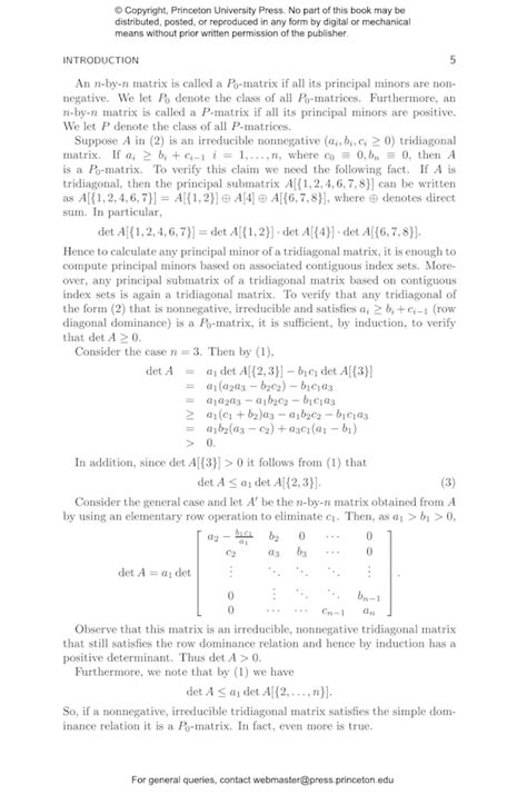Totally Nonnegative Matrices Princeton University Press