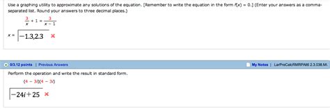 solved use a graphing utility to approximate any solutions