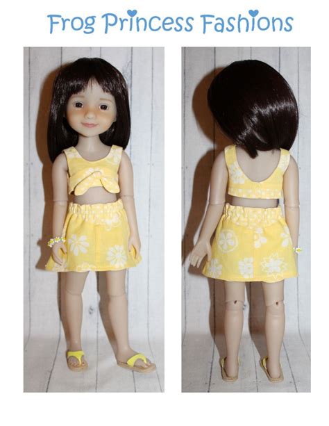 Frog Princess Fashions Sweet July Crop Top And Skort 15 Doll Clothes