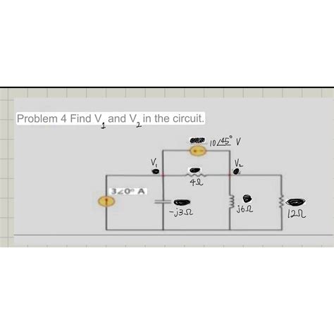Solved Problem 4 Find V1 And V2 In The Circuit Chegg Com