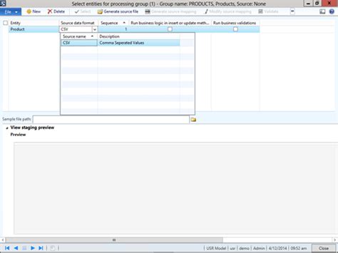 Import Data Using The Data Import Export Framework Dynamics Ax Tip Of The Day