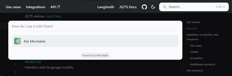 the search bar and mendable chat should also follow the dark theme