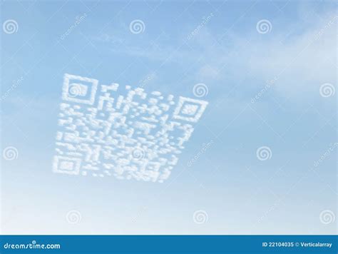 Cloud QR Code Stock Illustration Illustration Of Code 22104035