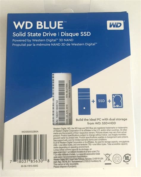 Wd 500 Gb Blue 3d Nand Sata 25 Inch Ssd Wds500g2b0a