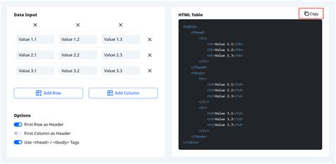 Html表格生成工具 免费・无需注册的在线工具 Html表格生成工具 免费・无需注册的在线工具