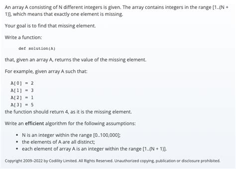 Code Kata 코딜리티 Codility Lesson3 — Permmissingelem Sunriv Blog Medium