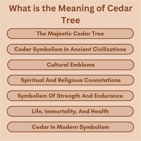 What Is The Meaning Of Cedar Tree Symbolism Unveiled