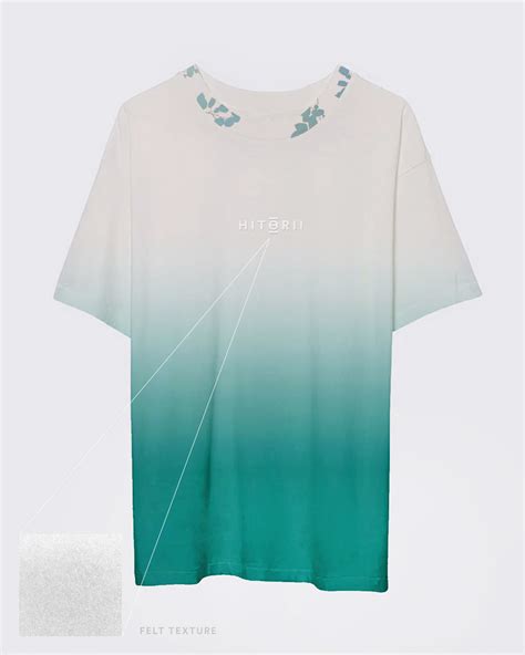 Gradient Oversized Tee Green Hitorii