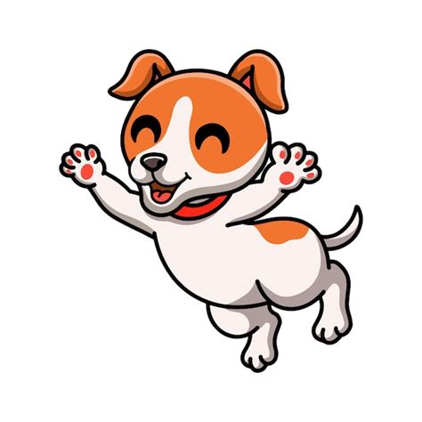 Premium Vector Cute Jack Russel Dog Cartoon