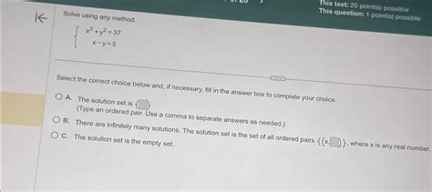 Solved This Test 20 ﻿point S ﻿possiblethis Question 1