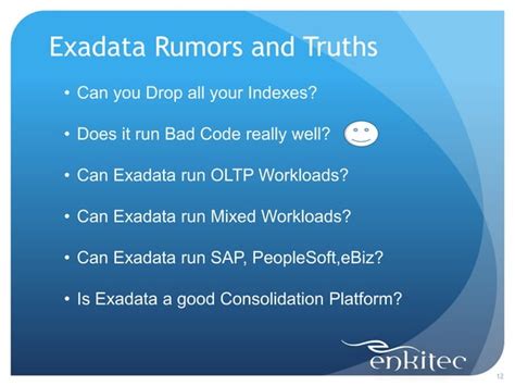 Exadata Performance Optimization Ppt