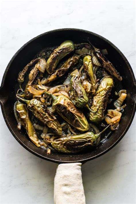 Chiles Toreados Mexican Blistered Peppers Isabel Eats