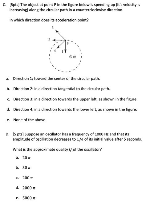 Solved A [5pts] Consider Two Vectors
