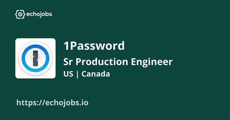 1password Is Hiring Sr Production Engineer Usd 126k 198k Us Canada