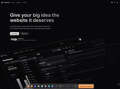 react landing page react templates and themes