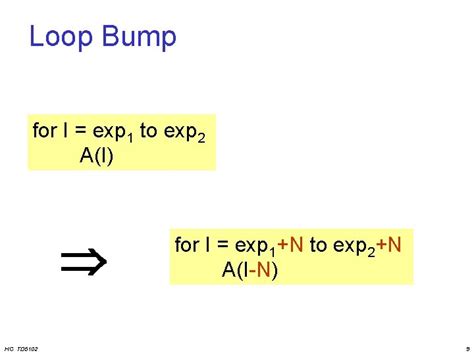 Loop Transformations Motivation Loop Level Transformations Catalogu Loop