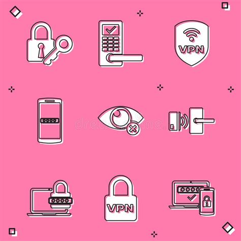 Set Lock And Key Digital Door Lock With Wireless Shield Vpn Mobile Password Invisible Hide