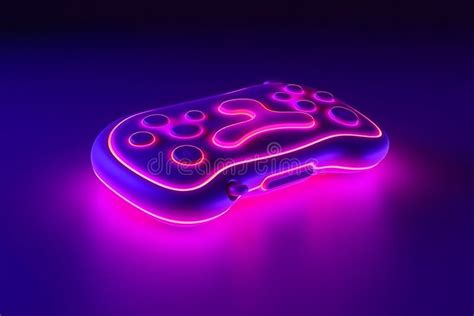 neon game controller or joystick for game console neural network ai