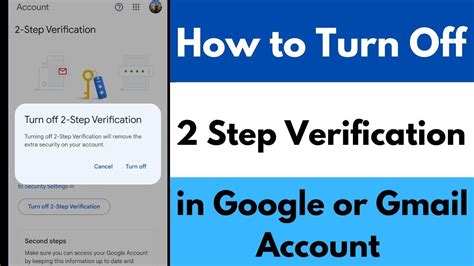 How To Turn Off 2 Step Verification In Gmail Account Remove Two Step Verification In Gmail