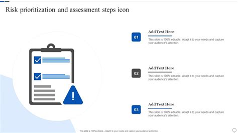 Risk Prioritization And Assessment Steps Icon Ppt Example