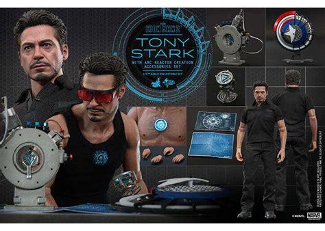 Hot Toys Marvel Movie Masterpiece Tony Stark With Arc Reactor Creation