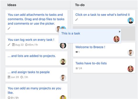 Organizing Tasks Breeze Help