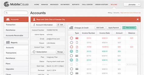 SaaS Billing System Behance