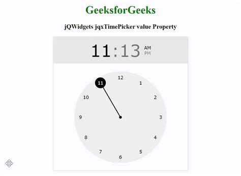 Jqwidgets Jqxtimepicker Valeur Propriété Stacklima