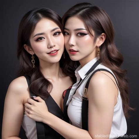 Female Boss Intimately Greeting Secretary Stable Diffusion Online