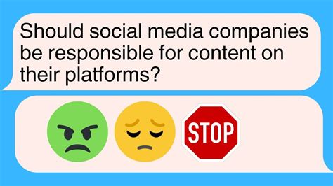 Should Social Media Companies Be Responsible For Content On Their Platforms Youtube
