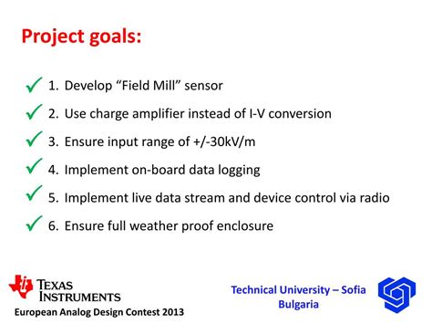 Ppt Atmospheric Electrostatic Field Acquisition System With Charge Sensing Powerpoint