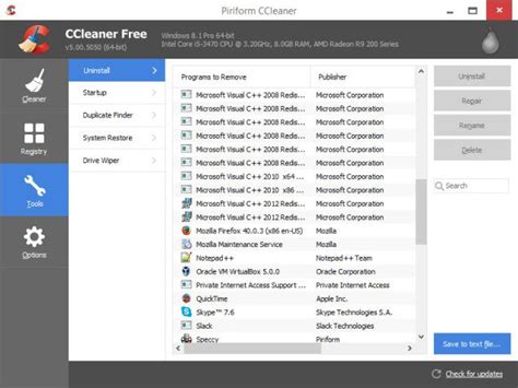 Ccleaner Portable Cleanup Optimization And Privacy Tool Technibble