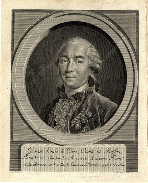 Comte De Buffon French Naturalist Stock Image C0101583 Science