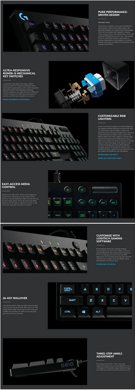 Logitech G Orion Spectrum Rgb Mechanical Gaming Keyboard Sbn No Nilai No Melaka No Hps No