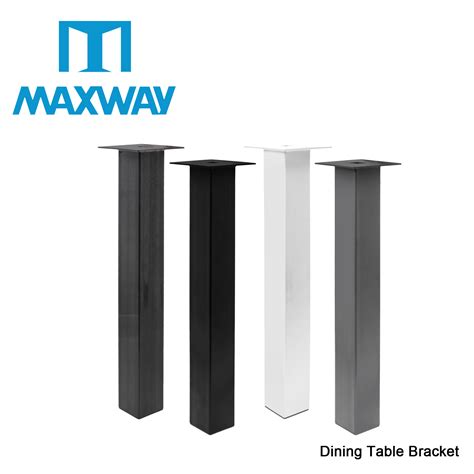 Single Square Tube Table Leg Iron Frame Spray Plastic Table Leg